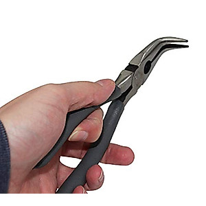 ION TOOL Angled Long Needle Nose Pliers Set – 11” & 7” 90 Degree Bent Nose Pliers, 2 Piece Set