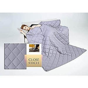 Qusleep Diamond Weighted Blanket (Grey, 60''80'' - 25LB)