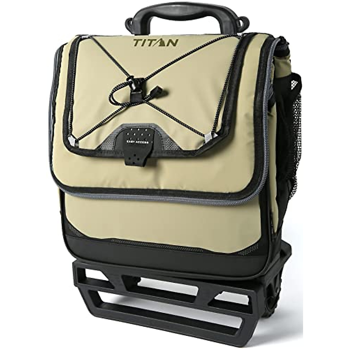 Arctic Zone Titan Deep Freeze Wheeled Cooler - 60 Can Rolling Cooler - Moss Green - Cooler with Deep Freeze Insulation and Detachable All-Terrain Cart with Wheels