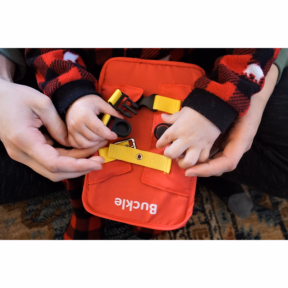 SENSORY4U Learning to Dress Busy Board Cards - Fine Motor Skills for Early Education Kids to Help Learn Basic Life Skills