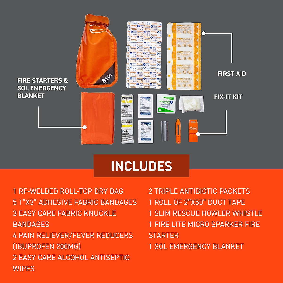 S.O.L. Survival Medic in Dry Bag