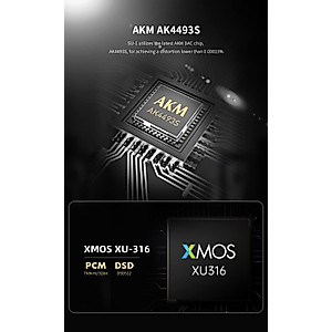 S.M.S.L SU-1 MQA MQA-CD Audio Decoder AK4493S XU316 768kHz/32Bit DSD512 Hi-Res DAC
