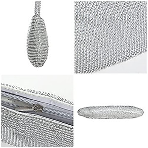 cuiab rhinestone purse，silver purse，evening bag，sparkly purse，glitter purse，rhinestone bag，silver clutch