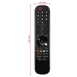 AN-MR22GA MR22GA Replace Magic Voice Search Remote Control fit for LG LED 4K UHD Smart webOS 2022 TVs & OLED TV 4K Smart TV G2 B2 C2 Series Television