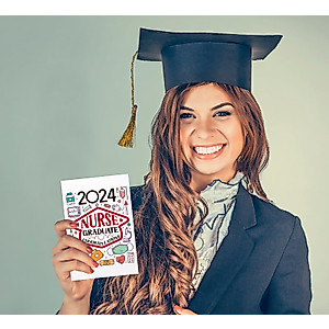 WaaHome 2024 Nurse Graduation Card for Her Women, 4''x6'' Nursing School Students Graduation Gifts Card for Female Nurses Doctors Medical Professional Her Him Women Men Girls Boys Daughter Son