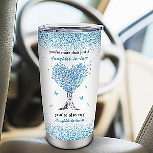 Vutieso Daughter In Law Gifts, Gifts For Daughter In Law Tumbler 20oz, Daughter In Law Gifts From Mother In Law, Daughter In Law Birthday Gifts, Future Daughter In Law Gifts, Daughter-in-law Gifts