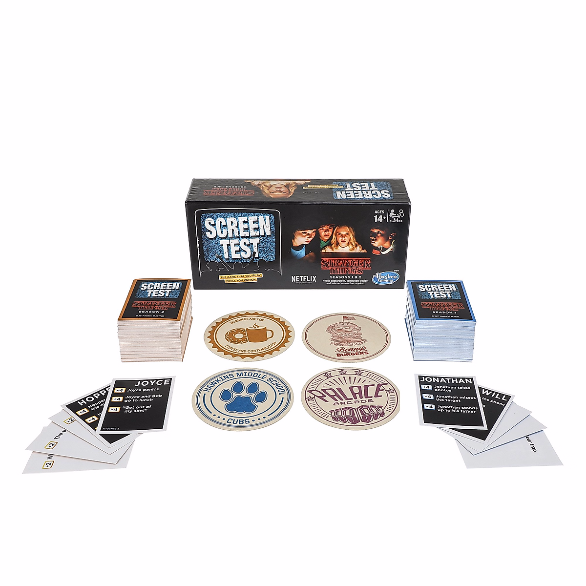 Hasbro Gaming Board Gaming Stranger Things Screen Test Card Game