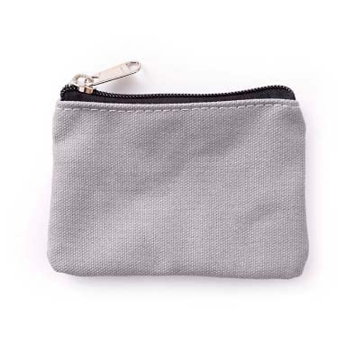 HappyDaily 6 Pack Canvas Zipper Bags Small Makeup Bags Lipstick Cosmatic Organizer Small Storage Pouch Carrying Purse (Pink/Hotpink/Sky Blue/Purple/Orange/Grey, Small (3.1'' x 5.1'')) (HD274)