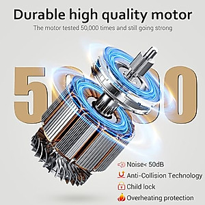 farexon Electric Standing Desk Adjustable Height, 48 x 24 inch Sit Stand Desk with Metal Hook, 4 Memory Heights, 27''-46'' Lifting Range Stand up Desk with Wheels(Oak Gray)