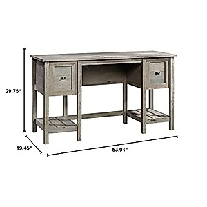 Sauder Cottage Road Desk, L: 53.94" x W: 19.45" x H: 29.76", Mystic Oak Finish