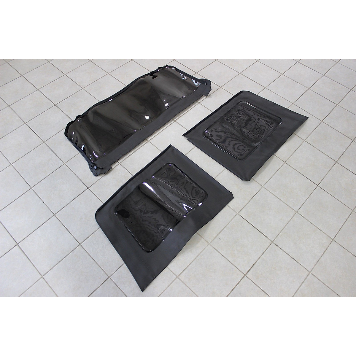 Jeep Wrangler 4 Door Soft Top Tinted Window Kit Set Of 3 Mopar OEM