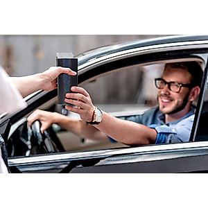 THILY Stainless Steel Insulated Skinny Tumbler 16 oz Vacuum Insulated Coffee Cup with Splash-proof Lid, Straw, Keeps Ice Drinks Cold, Glitter Gray