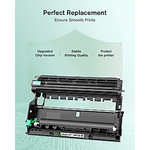 DR730 Drum Unit (NOT Toner) Compatible Replacement for Brother DR730 DR 730 Compatible with HL-L2350DW HL-L2395DW HL-L2390DW HL-L2370DW MFC-L2750DW MFC-L2710DW DCP-L2550DW Printer (2 Drum)