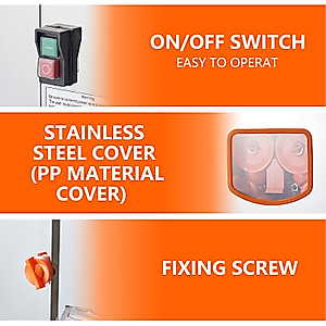 Commercial Juicer Machine, 110V 120W Orange Squeezer for 22-30 per Minute, SUS 304 Tank Stainless Sugar Cane Juicer Machine for Lemon, Sugar Cane, Orange