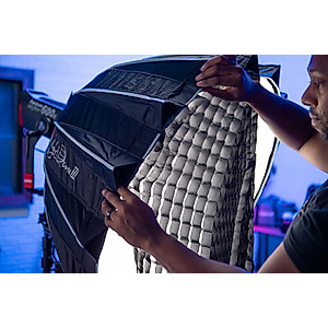 Aputure Light Dome III 35'' Softbox Bowens Mount with Diffuser Cloth and Honeycomb Grid,Quick-Setup Quick-Folding for Studio Photography,for Amaran Series, Aputure 600D,600X,300X etc