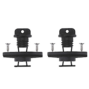 TENSPAL Kayak Drain Plug Kit Hull Coarse Thread Bung for Canoe Boat Set with Screws Replacement Hardware Accessories 2 PCs