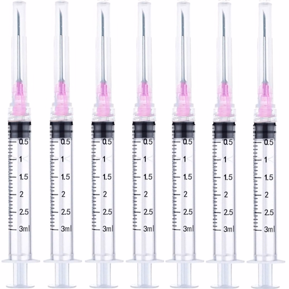 3ml 18 Gauge 1.5 Inch Sample Measuring Dispensing Lab Utensils, for Industrial, Scientific and Experiments Research, Pack of 100