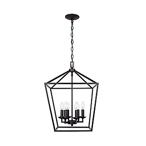 Home Decorators Collection Weyburn 6-Light Bronze Caged Chandelier