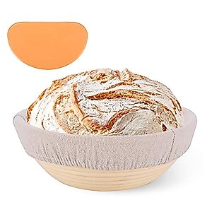 10Inch Round Proofing Baskets | Handmade Banneton Proofing Baskets | Durability Smooth Proofing Baskets | Round Zero Splintering Proofing Baskets | Sourdough Proofing Bowl for Homemade Dough Bread