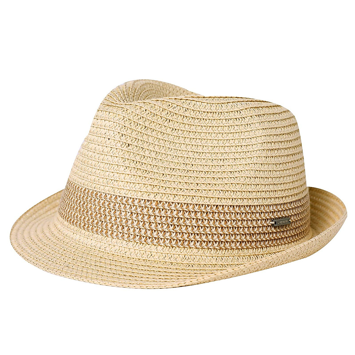 Fancet Extra Large XL Men Women Packable Straw Fedora Panama Sun Summer Beach Derby Hat Cuban Trilby Nature Beige