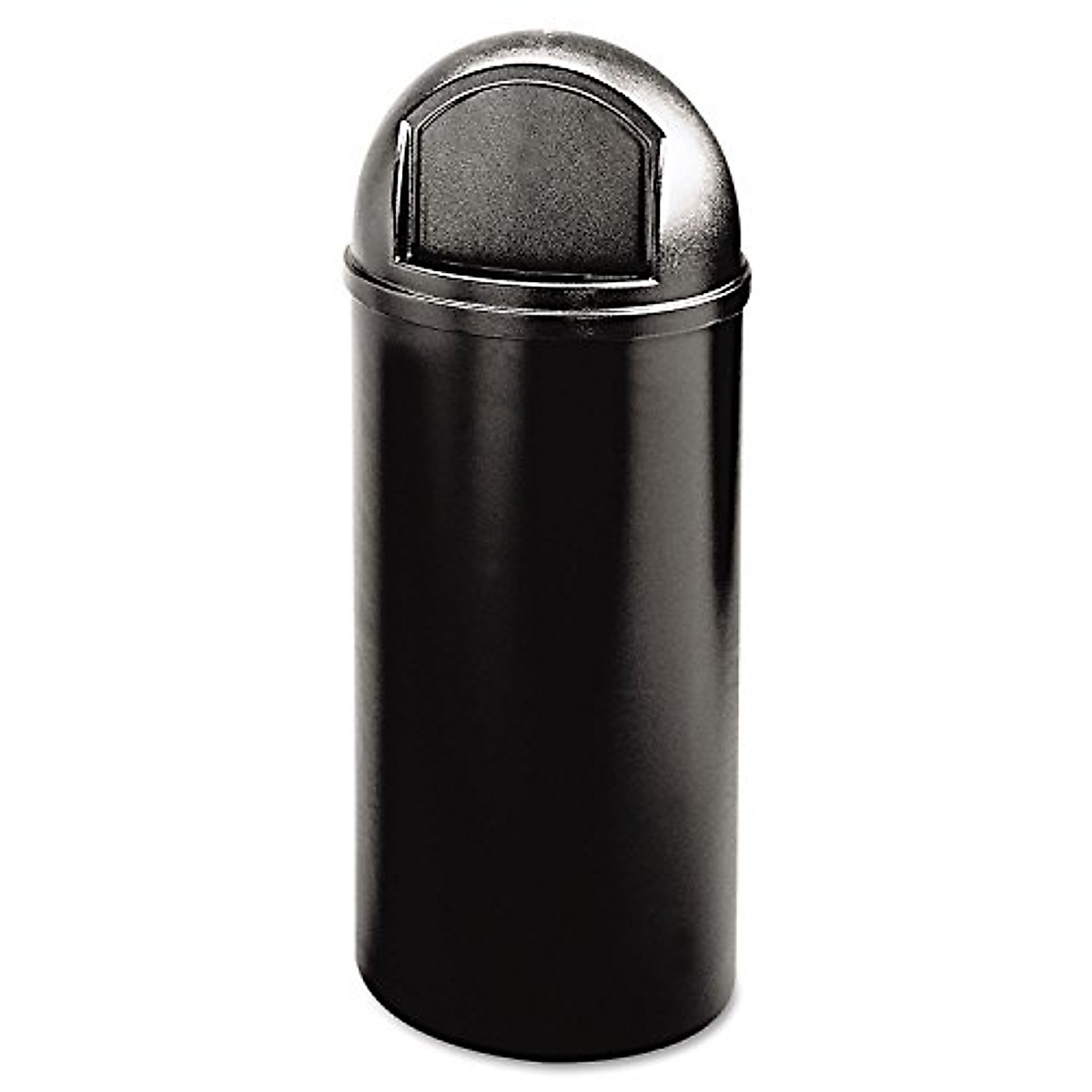 Rubbermaid Commercial 816088Bk Marshal Classic Container, Round, Polyethylene, 15Gal, Black