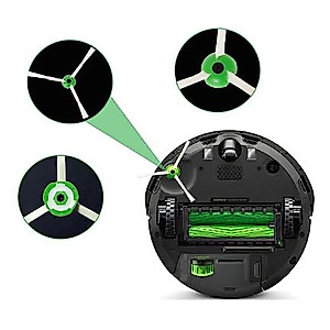 Side Brushes-4pcs, Replacement Side Brush Compatible for iRobot Roomba i3 i3+ i7 i7+ i4 i6 E5 E6 E7 J7 I,E &J Series Vacuum Cleaner Side Brushes