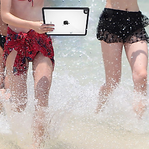 ShellBox Compatible for 2017/2018 Waterproof Case iPad 9.7 inch, iPad 6th Generation Shockproof Case Water Resistant IP68 360 Degree All Round Protective Ultra Slim Thin Dust/Snow Proof with Lanyard