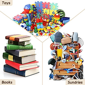 Fixwal 4 Pack Blanket Storage Bags, 75l Extra Large XL Clear Storage Bags with Zipper, Zippered Storage Bags for Blankets, Quilts, Clothes, Comforter, Bedding and Pillows