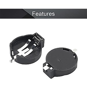 Fielect 10Pcs CR2450 Coin Cell Button Battery Holder Socket Container Case