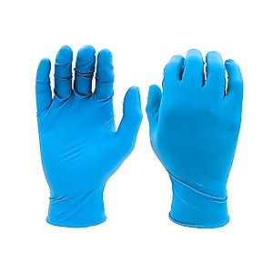 SHOWA 7500PF Biodegradable Powder-Free Nitrile Disposable Safety Glove, Food Safe, 4 Mil Thick, 9.5" Length, X-Small (1 Box)