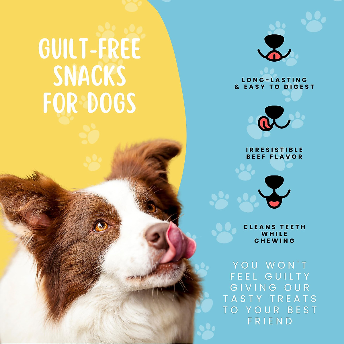 hotspot pets Beef Tendon Chews for Dogs (10 Pack) - 8 Inch All Natural, Free-Range, Grass-Fed Premium USDA Gambrol Beef Tendon Stick Treats - Made in USA