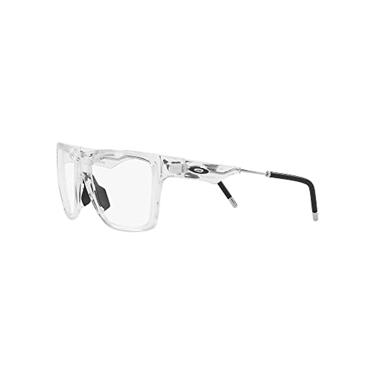 Oakley Men's Ox8028 Nxtlvl Square Prescription Eyewear Frames, Polished Clear/Demo Lens, 58 mm
