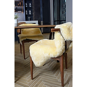 Sheepskin Ranch Double Mattress Cover, 72 in x 24 in, Natural Wool, Machine Washable