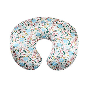 Satin Nursing Pillow Cover Set 2 Pack Ultra Soft Silk Compatible with Boppy Pillow for Breastfeeding Pillow Protect for Baby Hair and Skin Floral & Floral