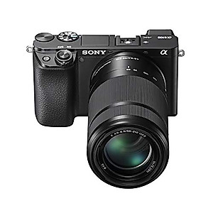 Sony Alpha A6100 Mirrorless Camera with 16-50mm and 55-210mm Zoom Lenses, ILCE6100Y/B, Black
