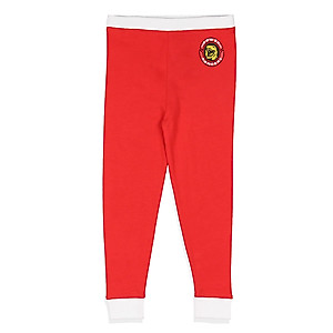 INTIMO Power Rangers Toddler Boys' Red Ranger Character Costume Sleep Pajama Set (4T)