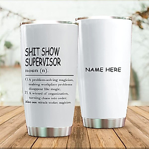 105Centuria Personalized Shot Show Supervisor Meaning Coffee Tumbler, Shotshow Supervisor Cup, Welcome To The Shotshow, Shot Show Supervior Mug, Shot Show 20oz Tumbler With Lid (White 2)
