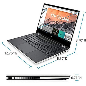 HP 2020 Newest Pavilion X360 2-in-1 Convertible 14" HD Touch-Screen Laptop, 10th Gen Intel Core i3-1005G1, 8GB Ram, 128GB Ssd, Wifi, Webcam, Win 10 S (Renewed)