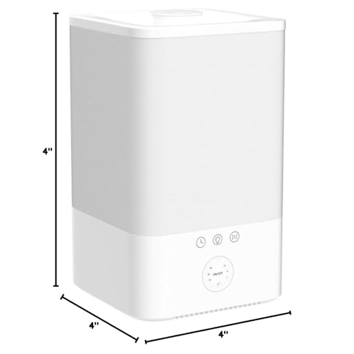 Cool Mist Humidifiers 3.5L Top Fill Humidifiers for Bedroom with Essential Oil Diffuser, 7-Color Lights, Timer, Waterless Auto Shut-off, White