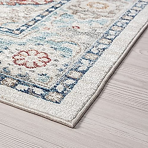 Tayse Genevieve Gray Large 8x10 Area Rug 8x10 - Area Rugs for Living Room - Dining Room Rug - Bedroom Rug - Kitchen or Entryway Rug Carpet - Alfombras para Salas - Transitional, Oriental