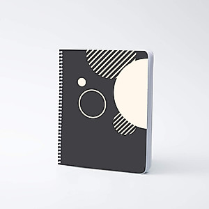 Class Tracker Ultimate College Planner - Undated Daily, Monthly, and Weekly Planner for Students (Black & Cream)