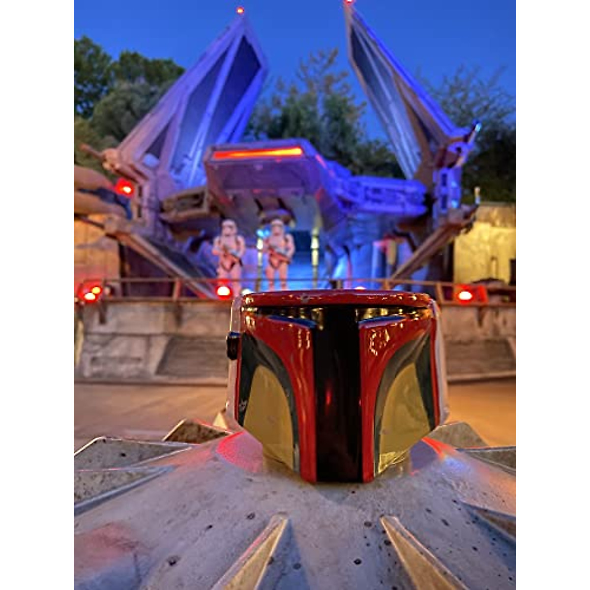 Silver Buffalo Star Wars Boba Fett’s Helmet with Battle Scars Ceramic 3D Sculpted Mug, 20 Ounces