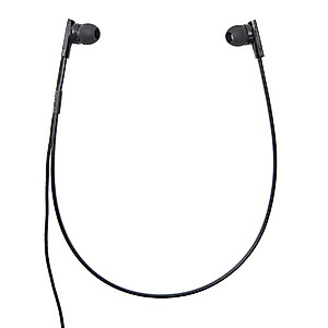 ECS Wordsleuth Under Chin in-Ear Audio Transcription Headphones, 10 Foot 3.5mm Jack, Noise Cancelling, Silicone Ear Phones with in-line Volume Control