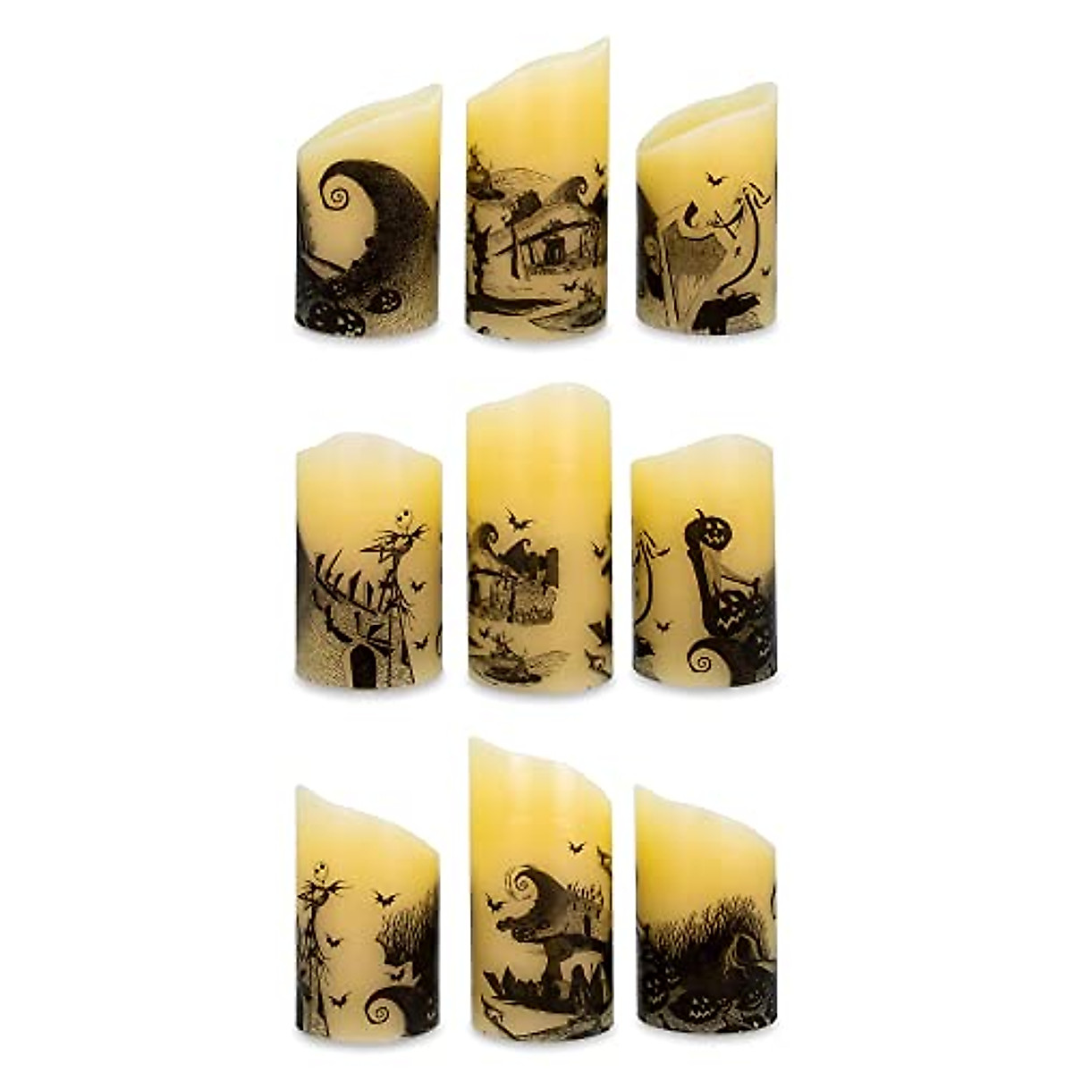 Disney Nightmare Before Christmas LED Flickering Flameless Candles | Set of 3