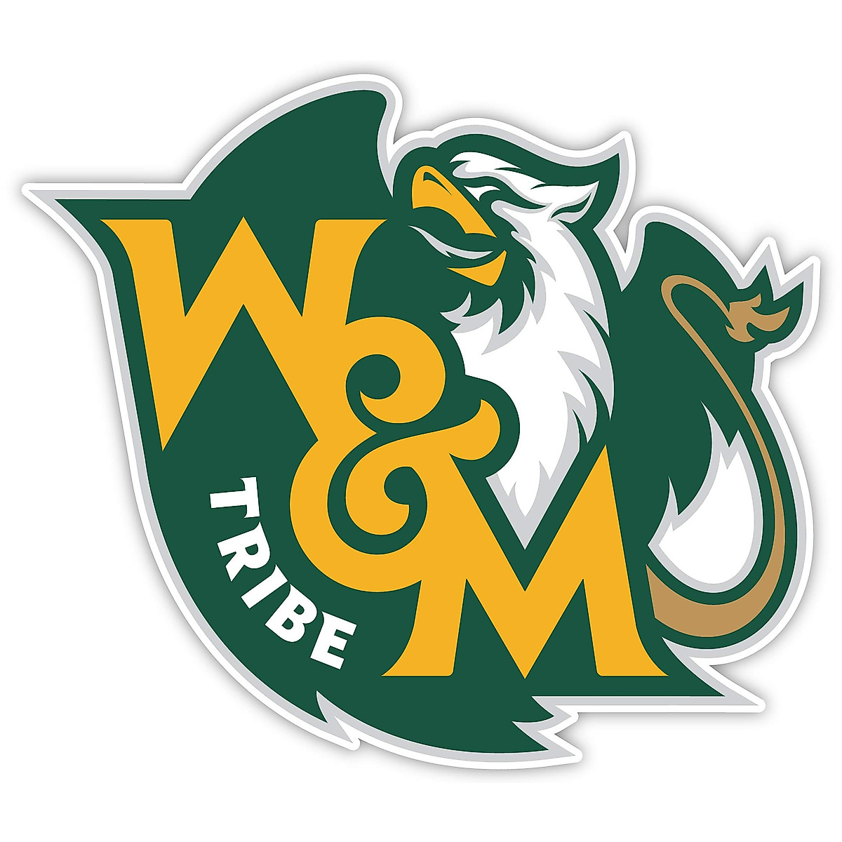 William and Mary 2 Inch Vinyl Mascot Decal Sticker Officially Licensed Collegiate Product