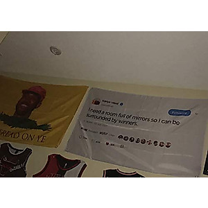 Probsin I Need A Room Full of Mirrors So I Can Be Surrounded by Winners Flag for Kanye Flags,3x5 Feet Flag,Funny Poster Durable Man Cave Wall Flag with Brass Grommets for College Dorm Room Decor