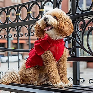 Christian Siriano New York Red Ruffle Sweater, XS