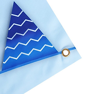 Pack of 2 Oh Baby Sign It's a Boy Baby Shower Backdrop for Baby Shower Decorations Backgroud, Large Fabric Party Photo Booth Backdrop Background for Boy Baby Shower Decoration Supplie (Blue)