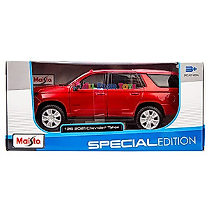 Maisto 2022 Chevy Tahoe 1:26 Scale Diecast Model 31533 (Red)