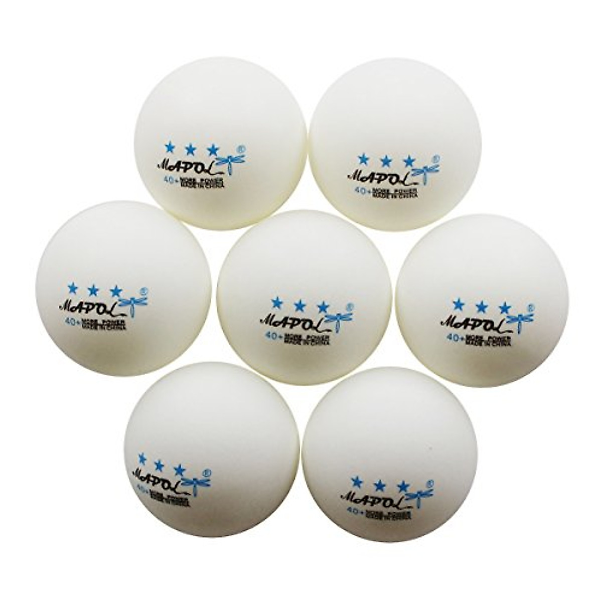 MAPOL 50 White 3-star Table Tennis Ball Premium Training Ping Pong Balls